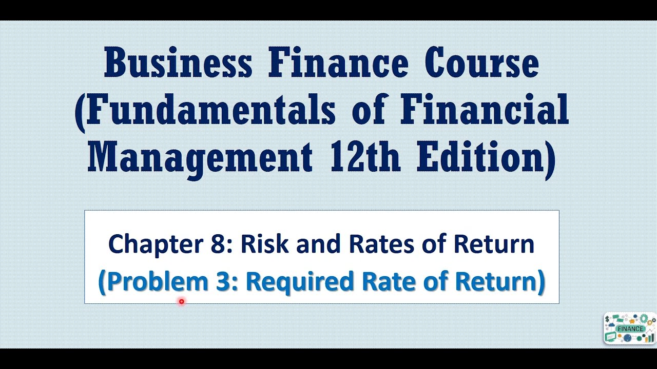 Chapter 8: Problem 3 (Fundamentals of Financial Management 12th Edition ...