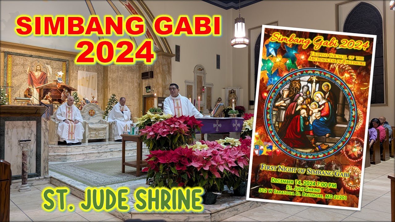 SIMBANG GABI 2024 Day1 ║St Jude Shrine ║Josh&Sarah ║HalukayTV - YouTube