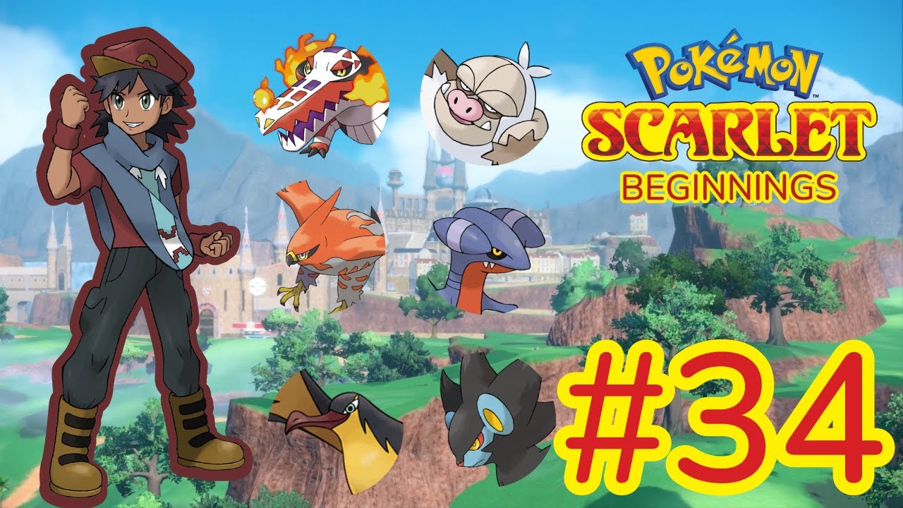 Pokemon Scarlet Beginning: Path to Montenevara - [Pokemon Scarlet Blind ...