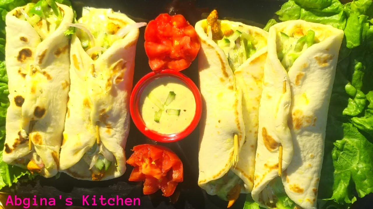 Chicken Shawarma Roti & Sauce With Arabic Style By Abgina | The Best ...