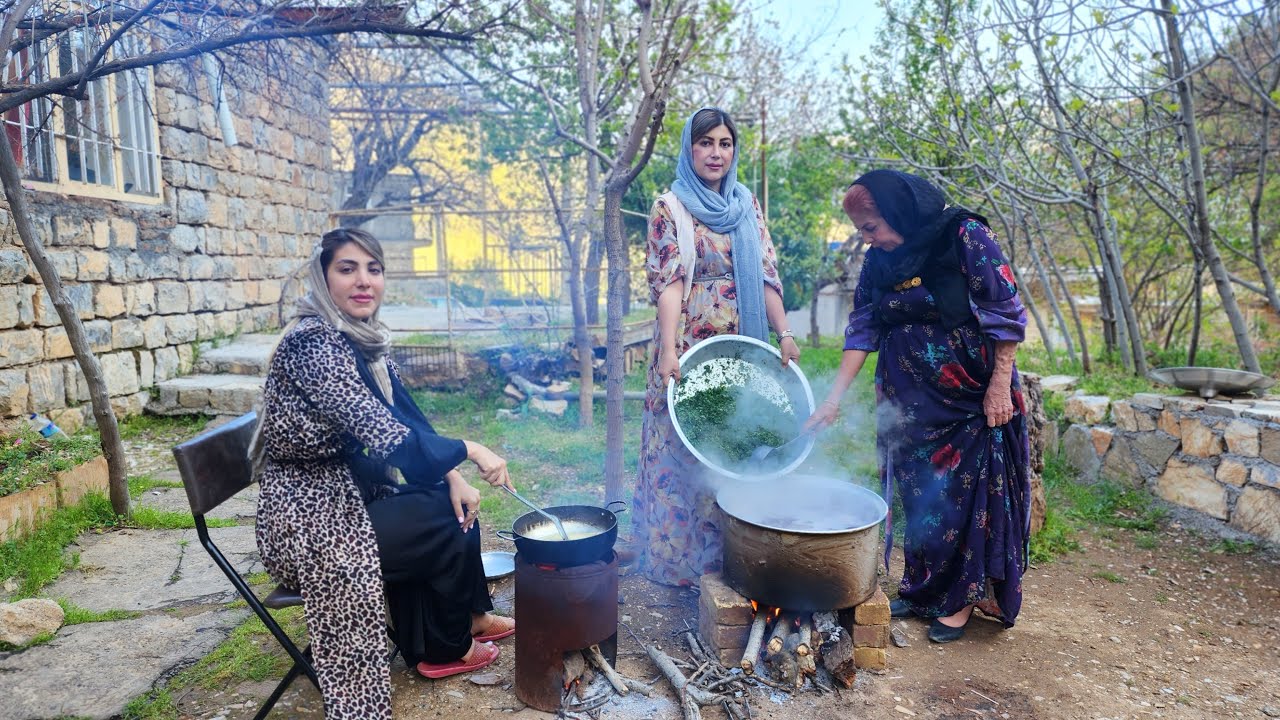 Cooking Ash Nazri in the Village of Iran | village lifestyle of iran ...
