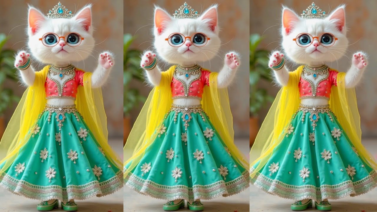 😃funny dance 🤣Cute Cat Videos🐈"Little Cat" Dance Along!🐱💃🏻 Dancing cats ...
