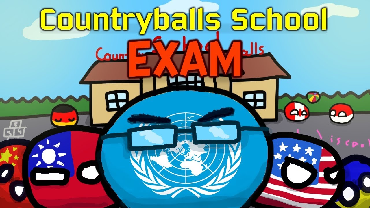 👩‍🎓🏫 countryballs school (entrance exam) - YouTube