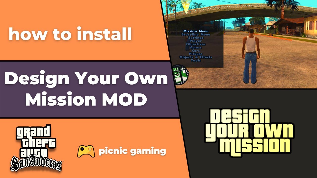 How to install Design Your Own Mission Mod in GTA SA | DYOM Mod for GTA ...