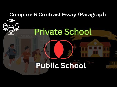 Private school vs public school compare and contrast essay|private ...