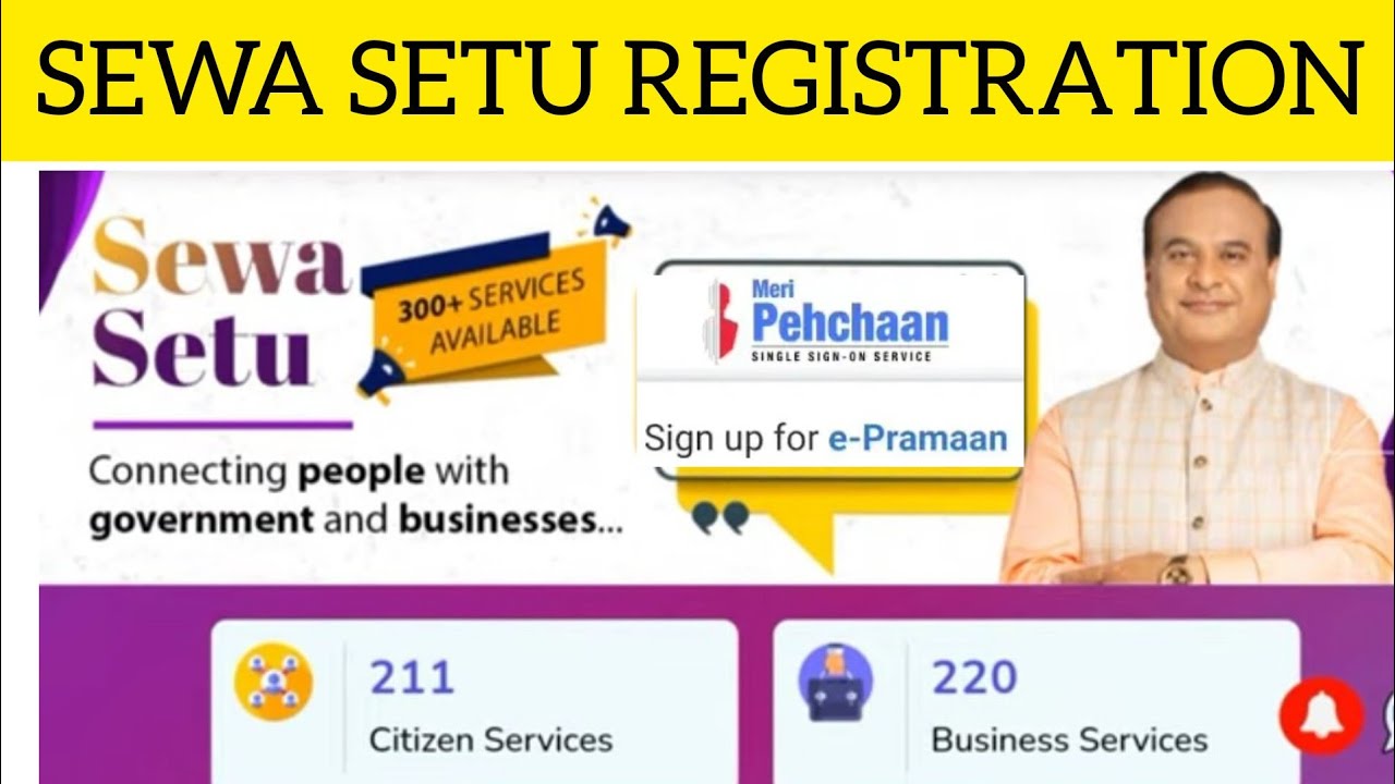 how to register seva setu portal//how to register seva setu assam 2023//2024 - YouTube