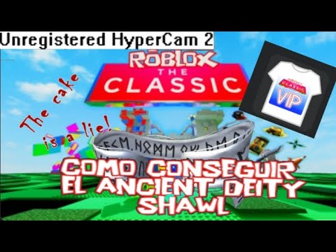 COMO CONSEGUIR EL ANCIENT DEITY SHAWL TUTORIAL THE CLASSIC ROBLOX 2024 ...