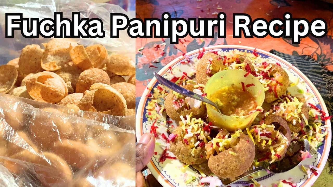 Fuchka street food recipes | fuchka masala and pani recipe | viral ASMR ...