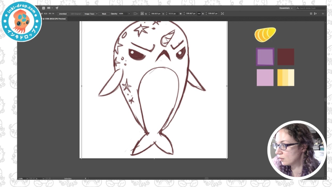 Starwhal iOS Sticker Vectoring: Part 1 - YouTube