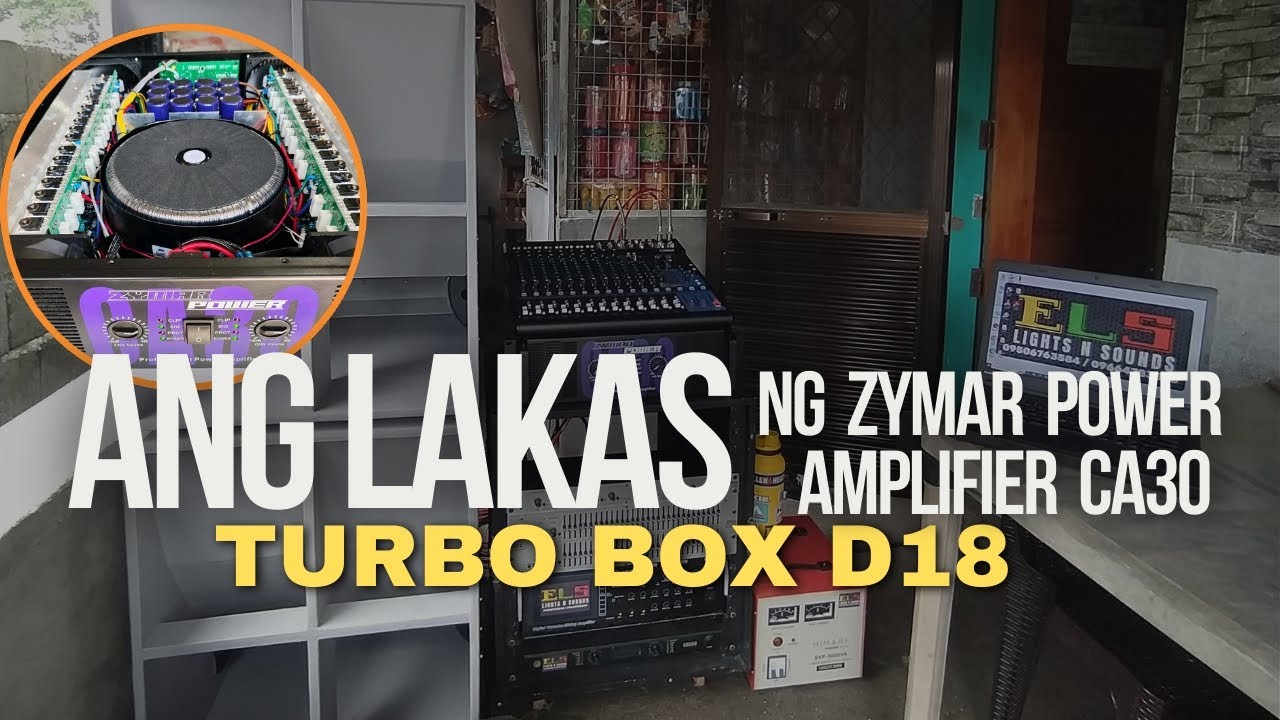 Mabilisang Sound Check sa Zymar Power CA30 with Turbo Box D18 - YouTube