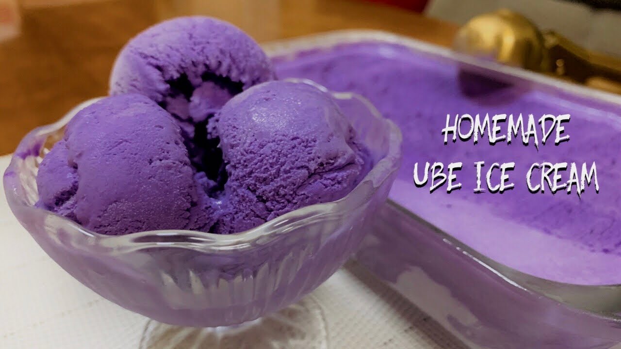 Homemade Ube Ice Cream - YouTube
