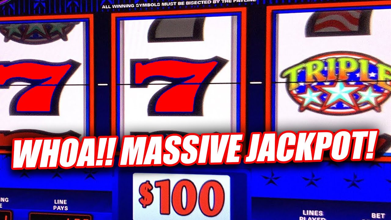 MASSIVE HIGH LIMIT JACKPOT ON TRIPLE STARS SLOT MACHINE MAX BET - YouTube