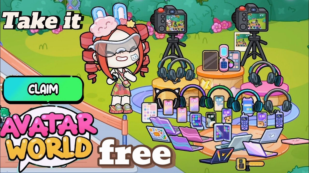 TUTORIAL HOW TO GET A LAPTOP MOBILE PHONE CAMERA AND HEADSET IN AVATAR ...