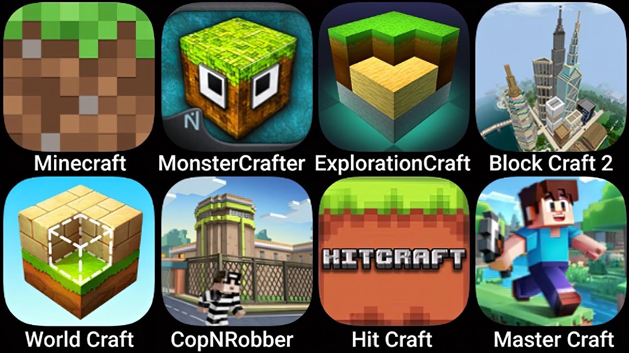 Minecraft, MonsterCrafter, Exploration Craft, Mini Block Craft 2, World ...