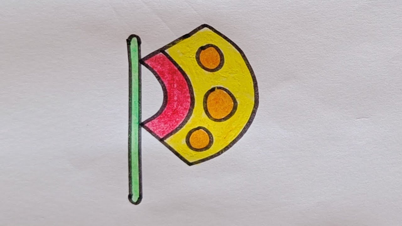 How to draw Hand Fan easy step by step ।। Hand Fan drawing tutorial ...