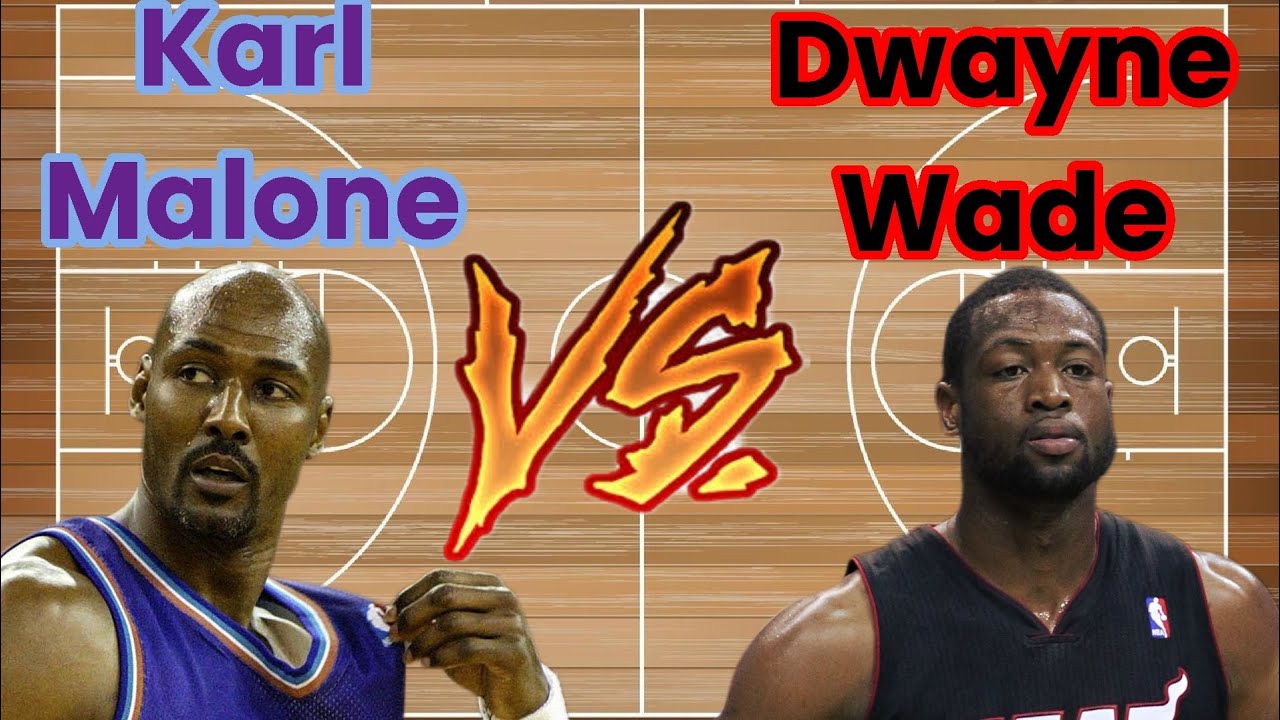 KARL MALONE VS DWAYNE WADE - YouTube