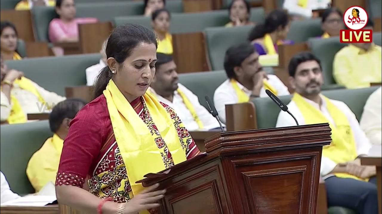 Kadapa MLA Smt Reddappagari Madhavi Swearing In at Ap assembly session as a Member of AP ...