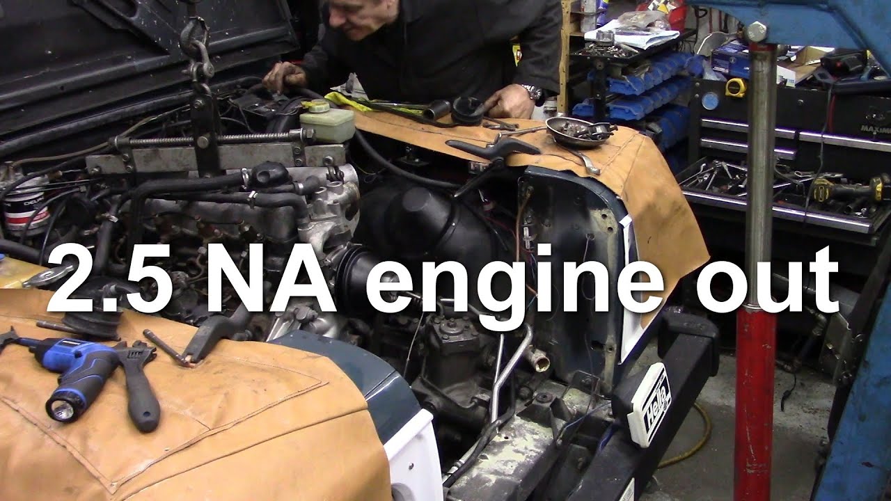 Removing the 2.5 NA engine - YouTube