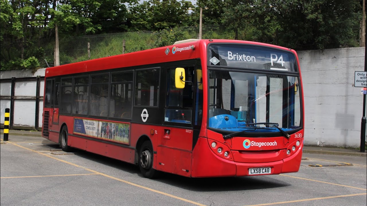 Last day observations of Stagecoach London operating Route P4 - YouTube