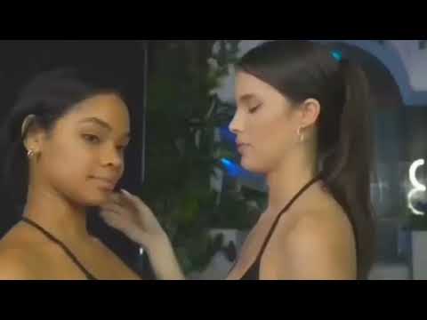pool kisses | lesbians romance kissing scene 