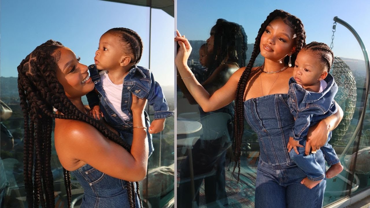 Halle Bailey Takes Baby Halo to His First Concert—Bruno Mars! | Denim ...