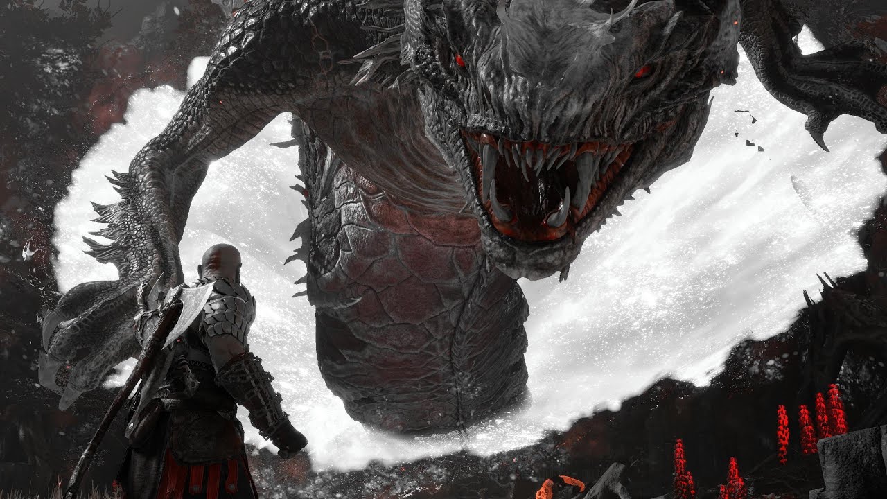 God of War Ragnarok - Nidhogg Boss Fight | No damage | GMGoW difficulty ...