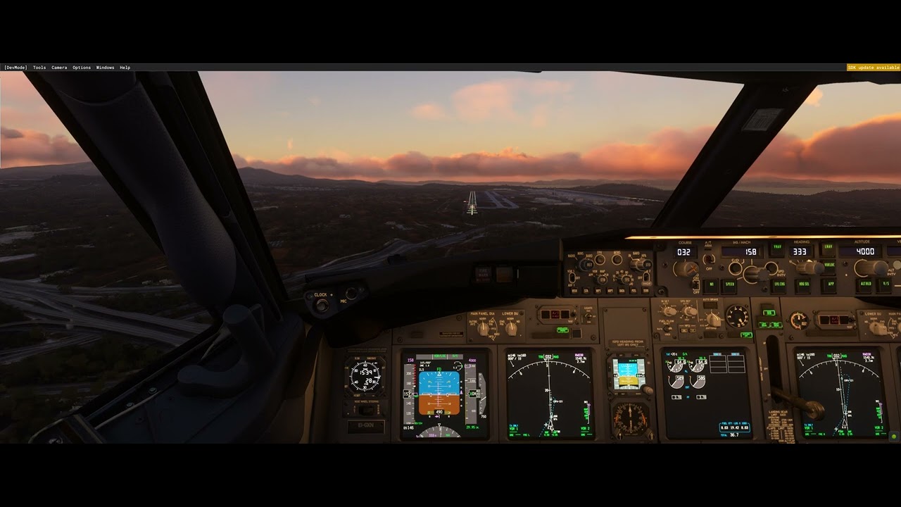 MSFS2020 PMDG 737-800 windy landing at Athens - YouTube