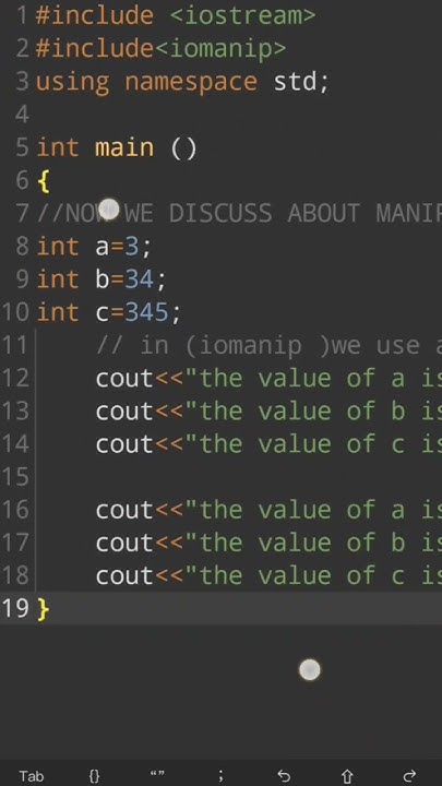 Manipulator In Cpp Coding Cpp Code Cpp Viralshort Viralvideo Support Youtube
