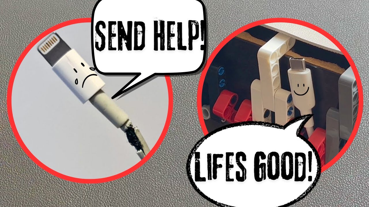 LEGO Cable Organizer | No More Tangled Mess - YouTube