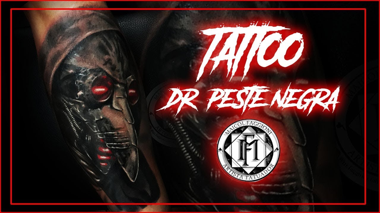 MEDICO PESTE NEGRA timelapse TATTOO [plague doctor tattoo] - YouTube