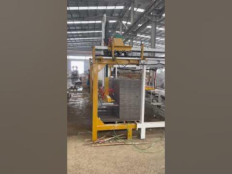 Heavy-Duty Automatic slabs loading and unloading machine - YouTube