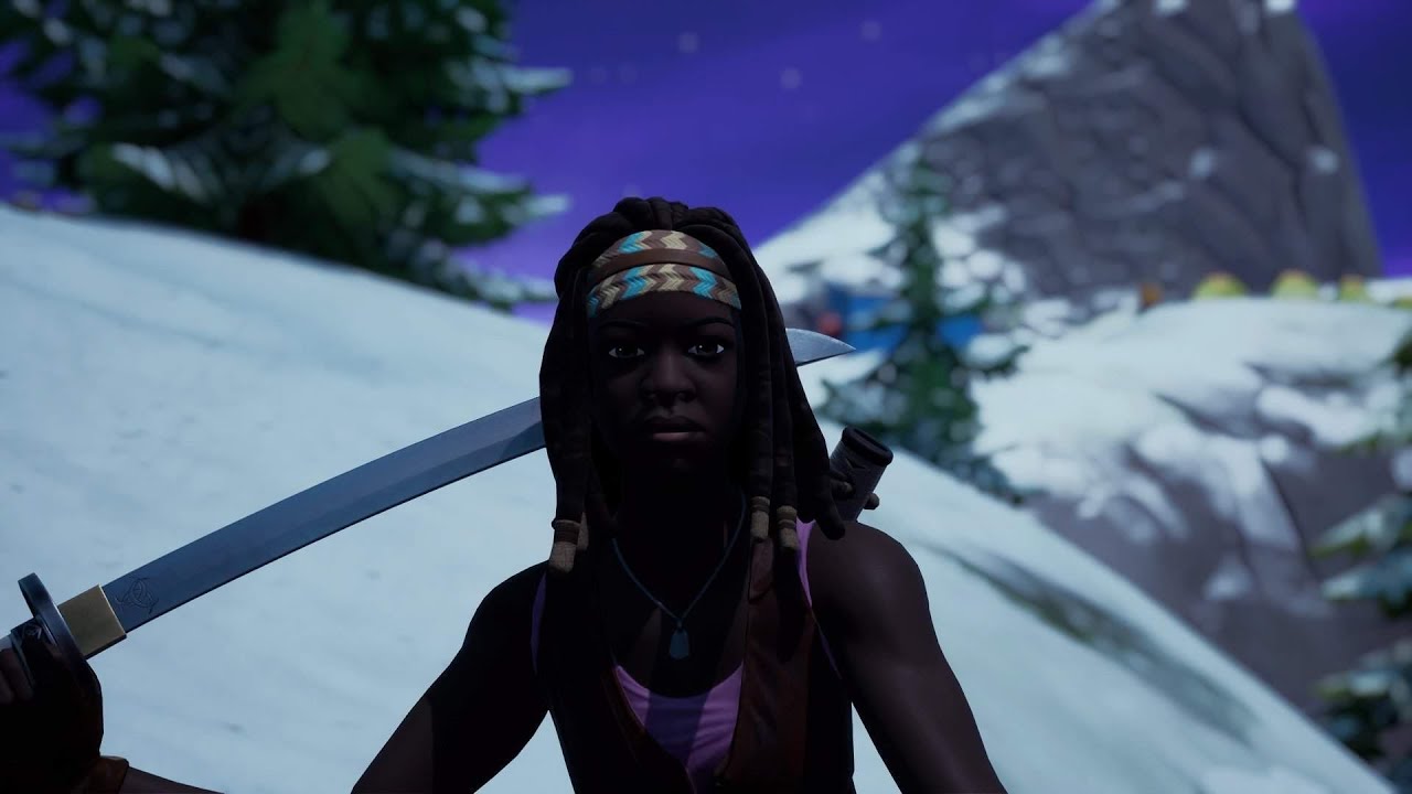 Fortnite "Michonne" Skin Gameplay (No Commentary) - YouTube