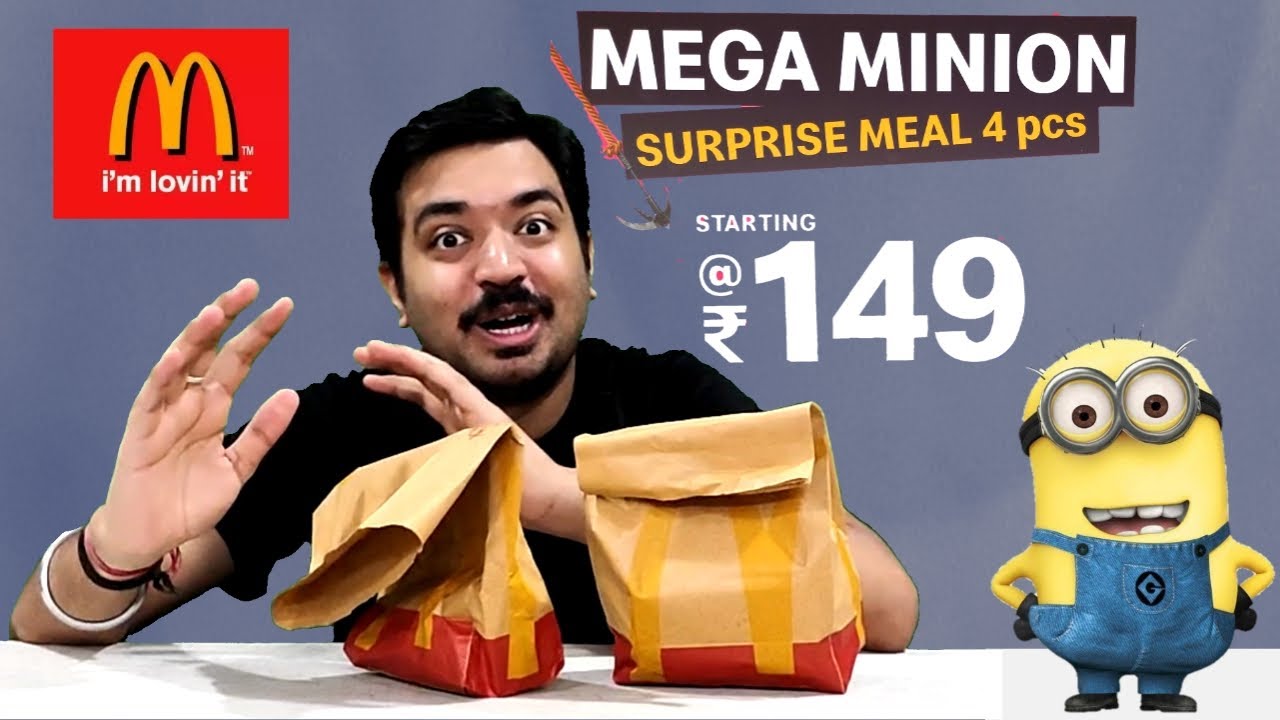 McDonald's Mega Minion Veg Surprise Meal | McDonald's Value Meals ...