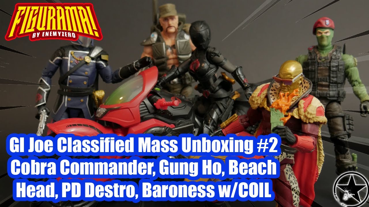 GI Joe Classified Mass Unboxing #2! Cobra Com, Beach Head, Baroness ...