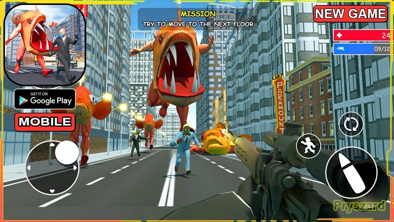 The Fish Shooter: FPS Survival - iOS Android Gameplay - YouTube