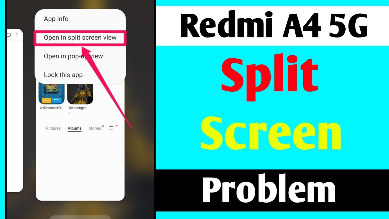 Redmi A4 split screen problem solution | split screen Redmi A4 5G ...