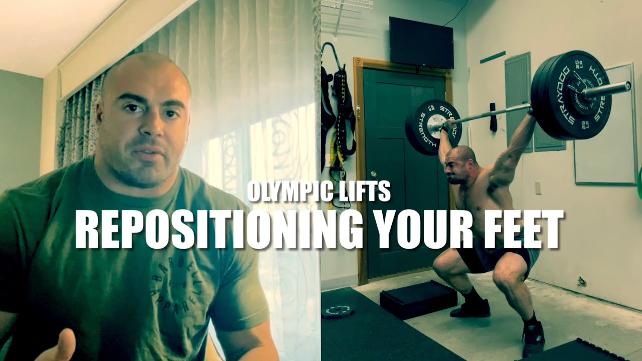 Olympic Lifts: Foot Repositioning - YouTube