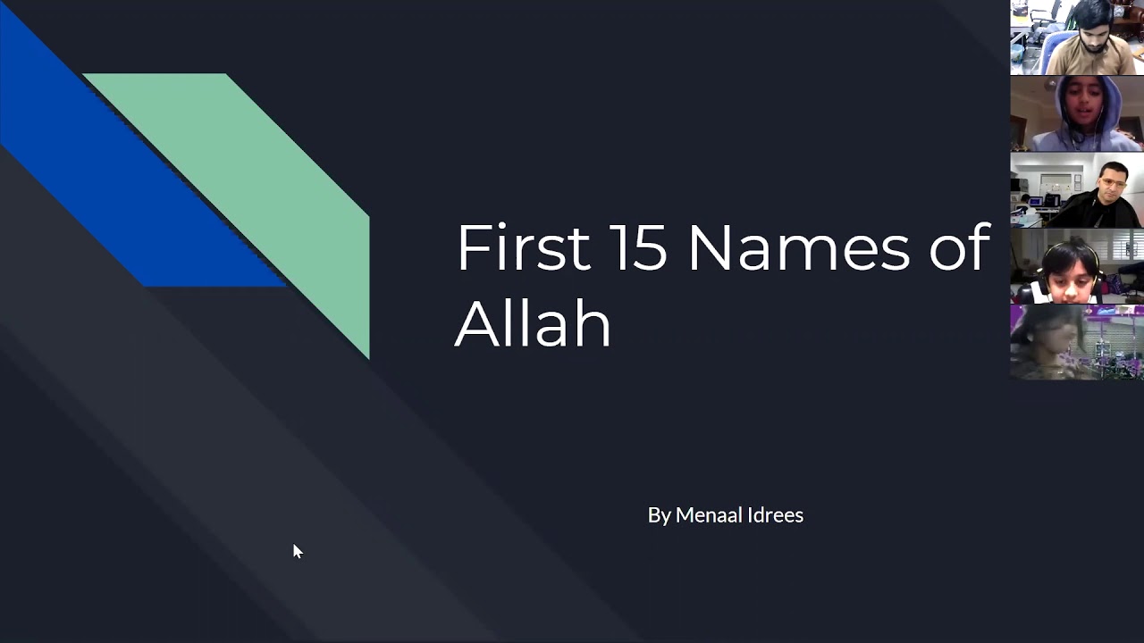 Menaal Performance, first 15 names of Allah STW - YouTube