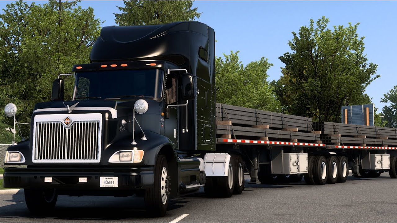 ATS promods canada international eagle 9400 b doubles - YouTube