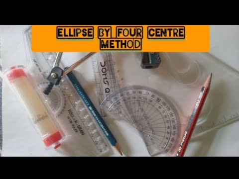 Ellipse by four centre method - YouTube