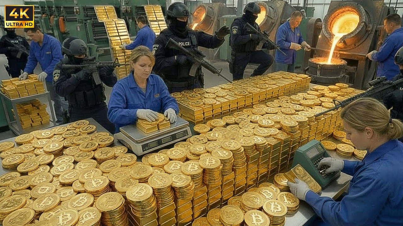Inside a U.S. Gold Factory | Mass-Producing 99.99% Pure Gold Bitcoin ...