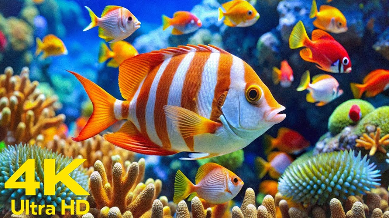 DREAM AQUARIUM 4K - Marvel at Sea Animal in The Best Aquarium - Fish ...
