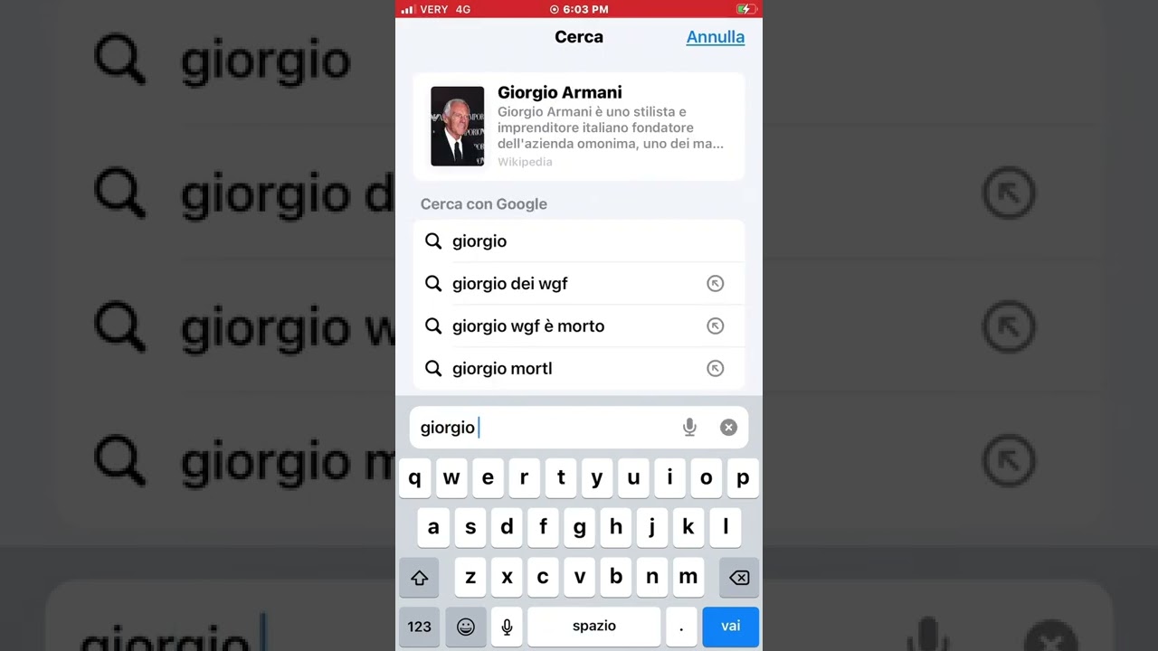 Giorgio dei wgf è morto - YouTube