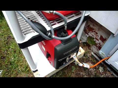 Honda EU2000i generator setup - YouTube