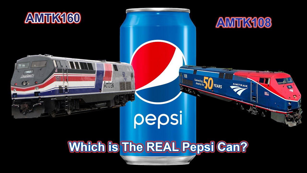 Amtrak 160 vs Amtrak 108 - Which is The REAL Pepsi Can? - YouTube