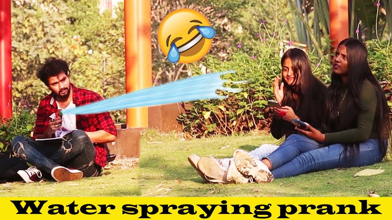 Water Gun Spray Prank On Strangers || Mixed ClipsThrowing Water On ...