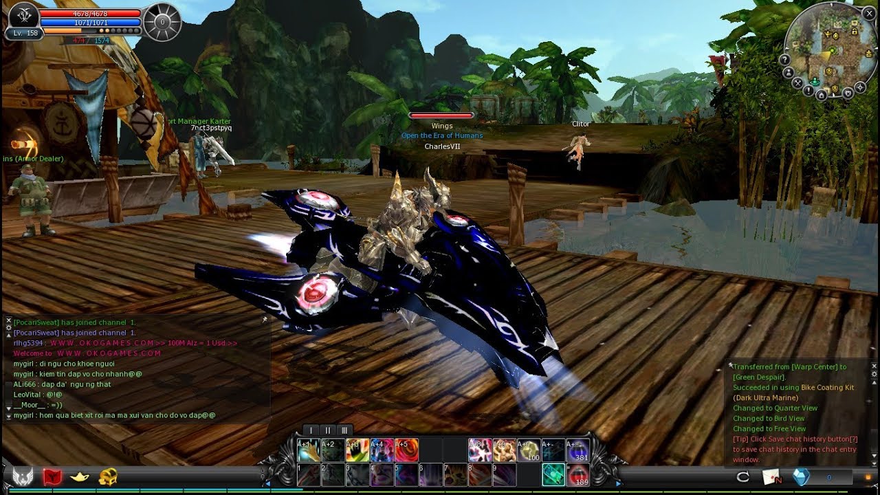 20180119 Cabal Online - Astral Bike Card - Type RW3: Iron Yellow to Dark Ultra Marine - YouTube