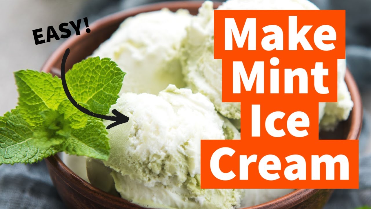 The Best Homemade Mint Chocolate Chip Ice Cream ...in 90 seconds! - YouTube