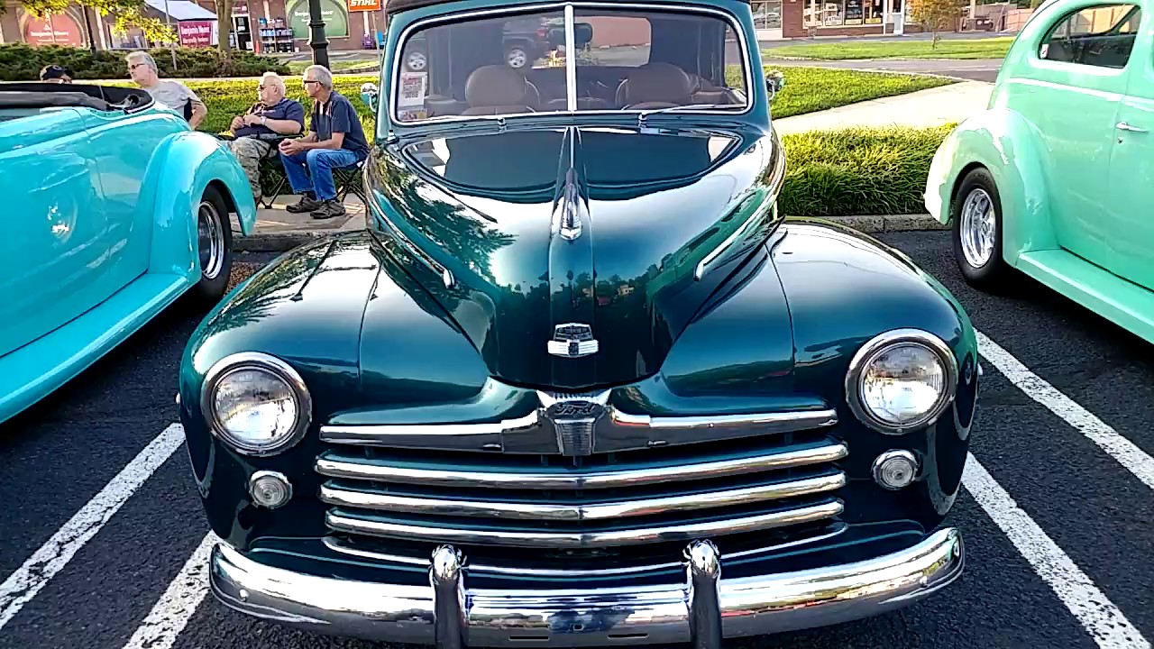 1948 METALLIC TAURUS EMERALD GREEN FORD SUPER DELUXE 8 2 DOOR SEDAN ...