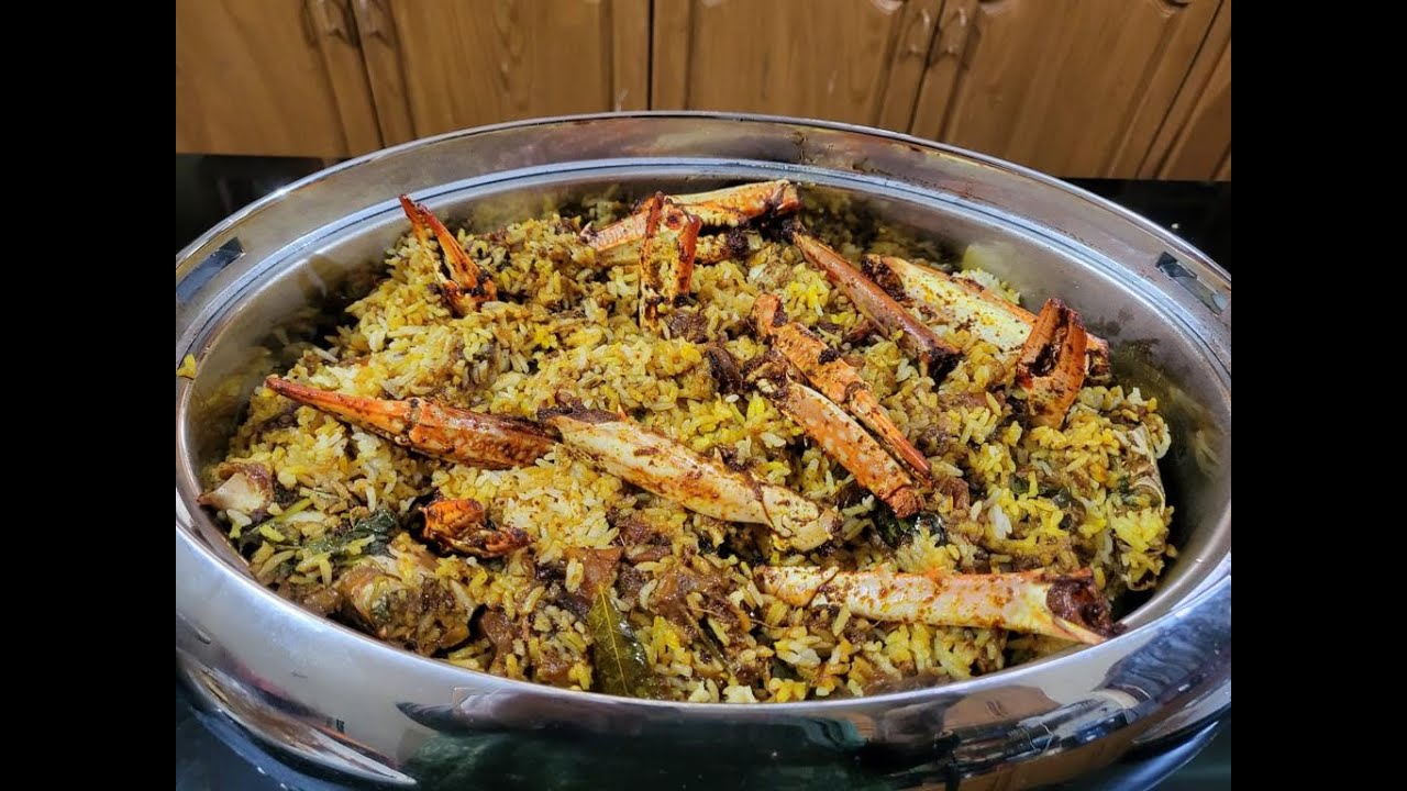 Crab biryani - YouTube